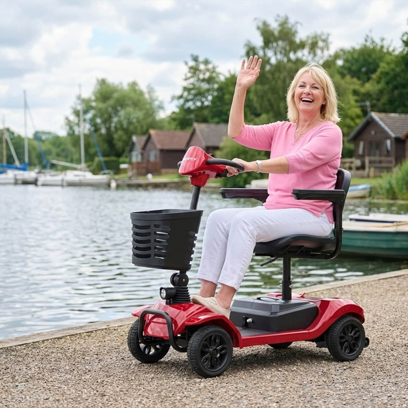 Hoverfly T4 4-Wheel Mobility Scooter 12Mile Range 330lbs Maxload for ...