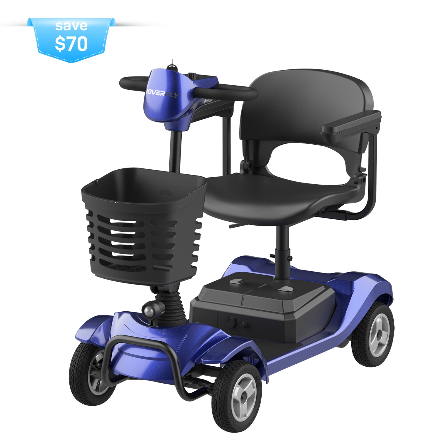 Hoverfly T4 Electric Four-wheel Mobility Scooter 9" 3.2MPH | 12.5Miles ...