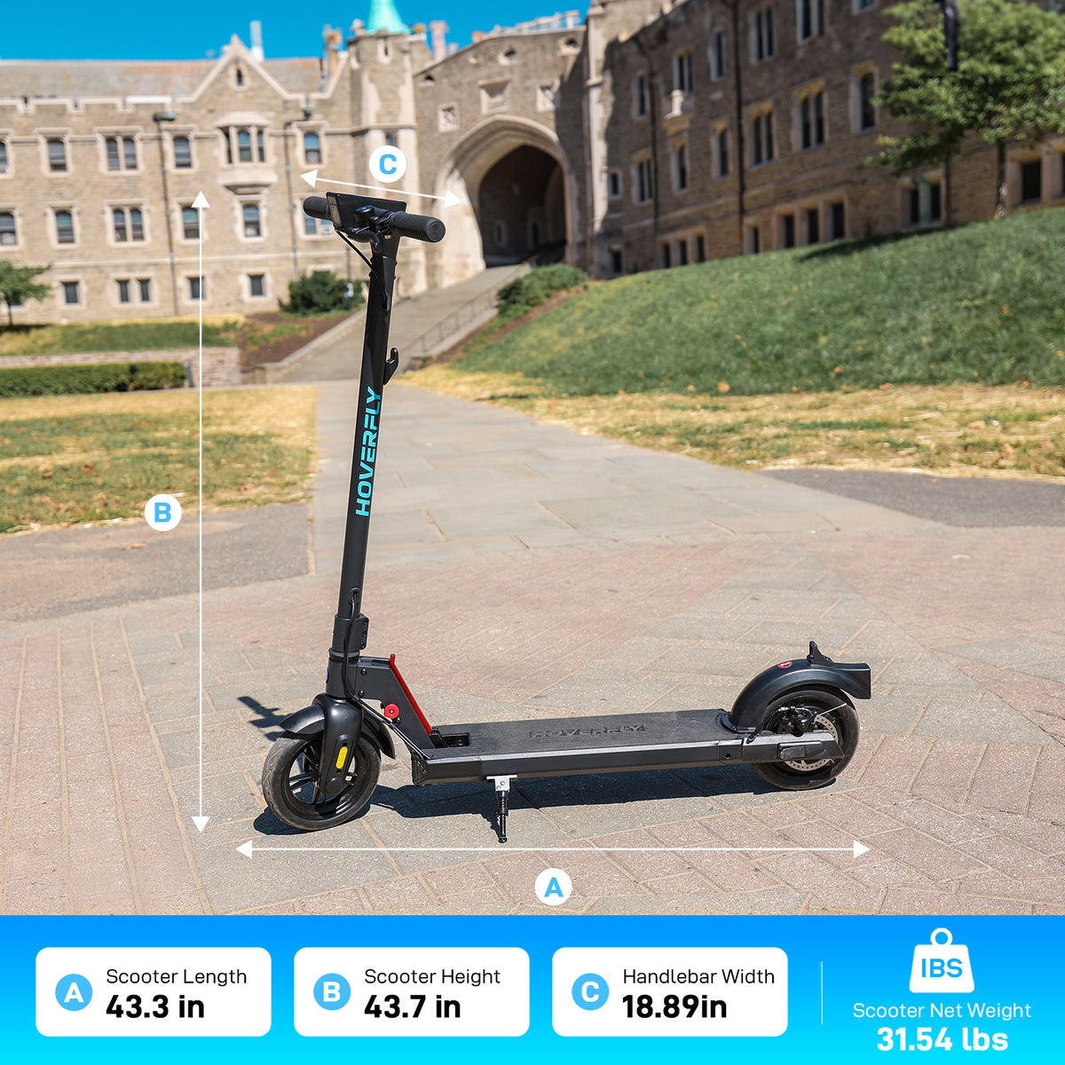 Hoverfly X1 Electric Scooter for Teens, 15.5MPH & 10 Mile Range, 31lbs ...
